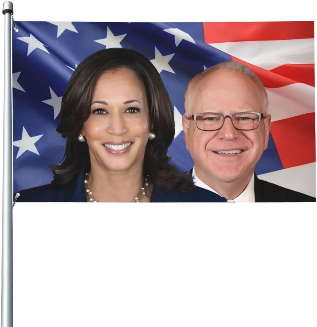 Kamala Harris Tim Walz 2024 For The People Flag 3x5 Ft Single Side ...
