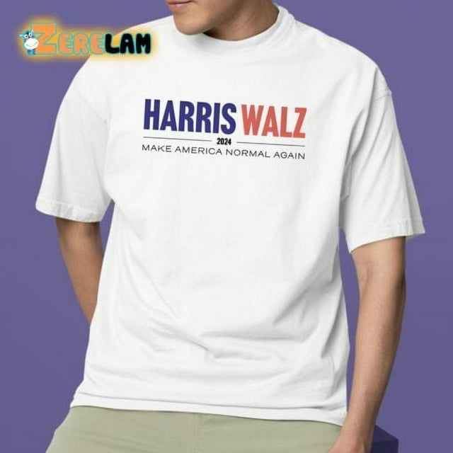 Kamala Harris Tim Walz 2024 Make America Normal Again Shirt