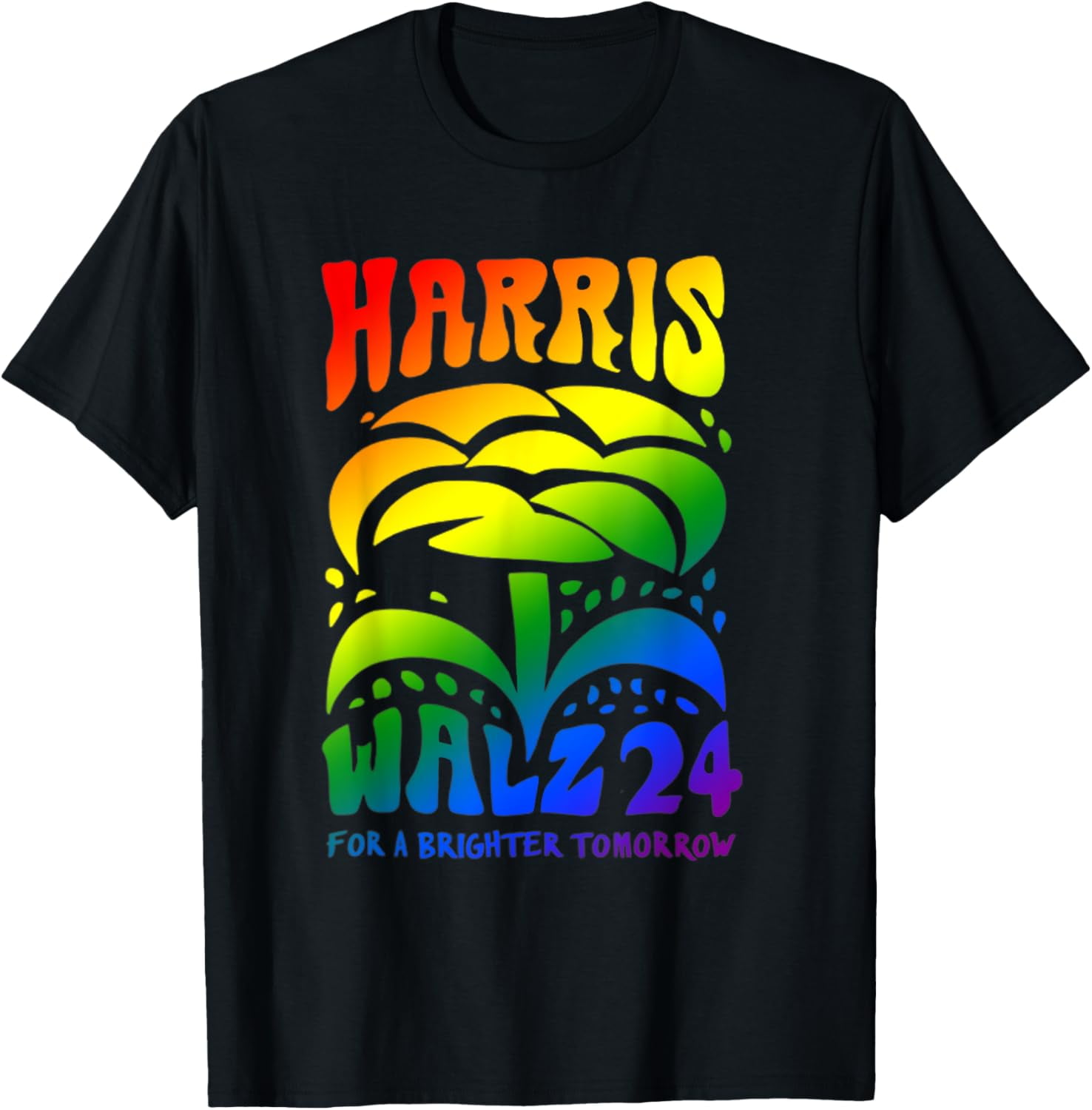 Kamala Harris Tim Walz 2024 Peace Lgbt Harris Walz Waltz T Shirt