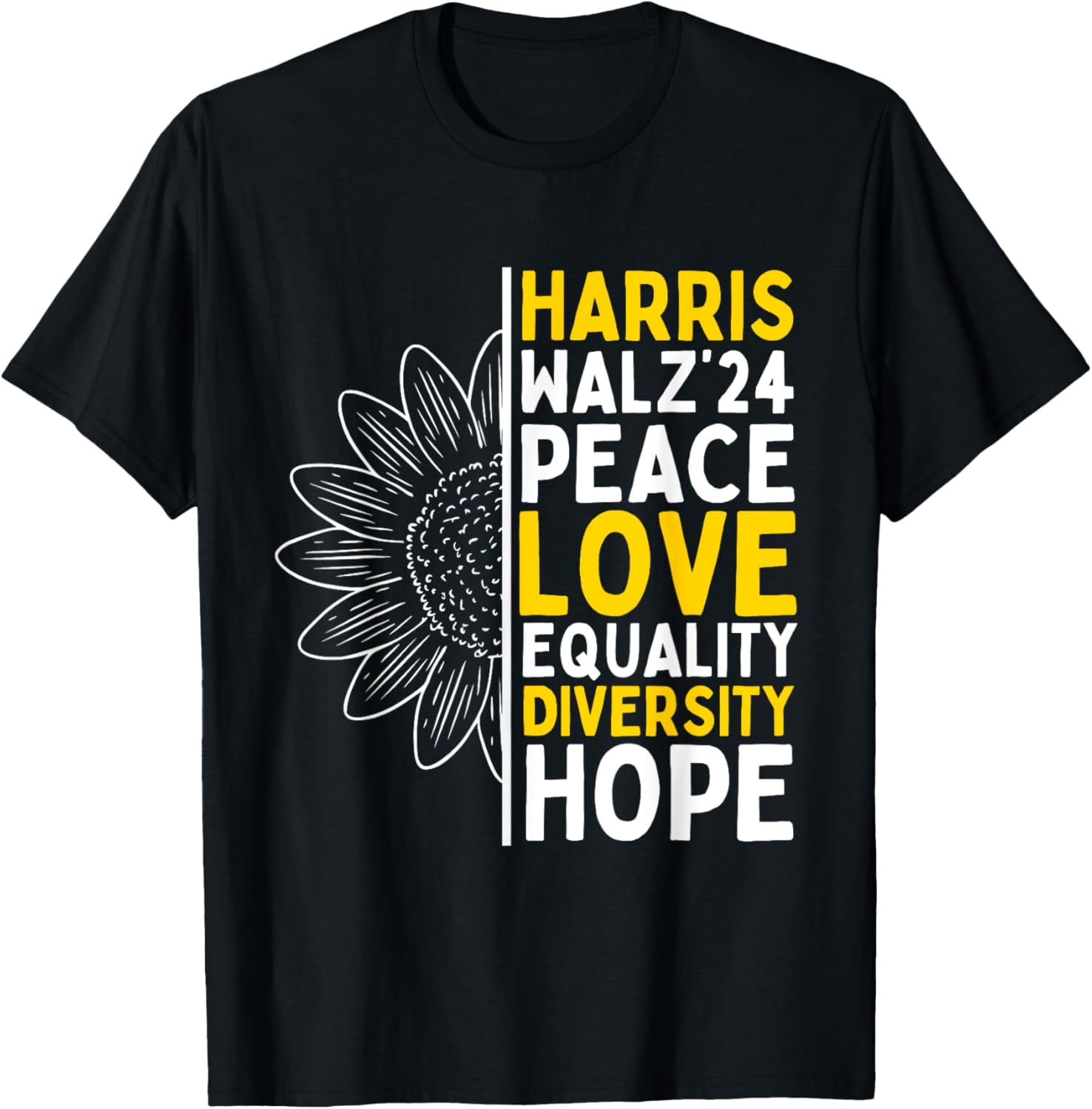 Kamala Harris Tim Walz 24 LGBT Harris Walz Waltz 2024 T-Shirt - Walmart.com