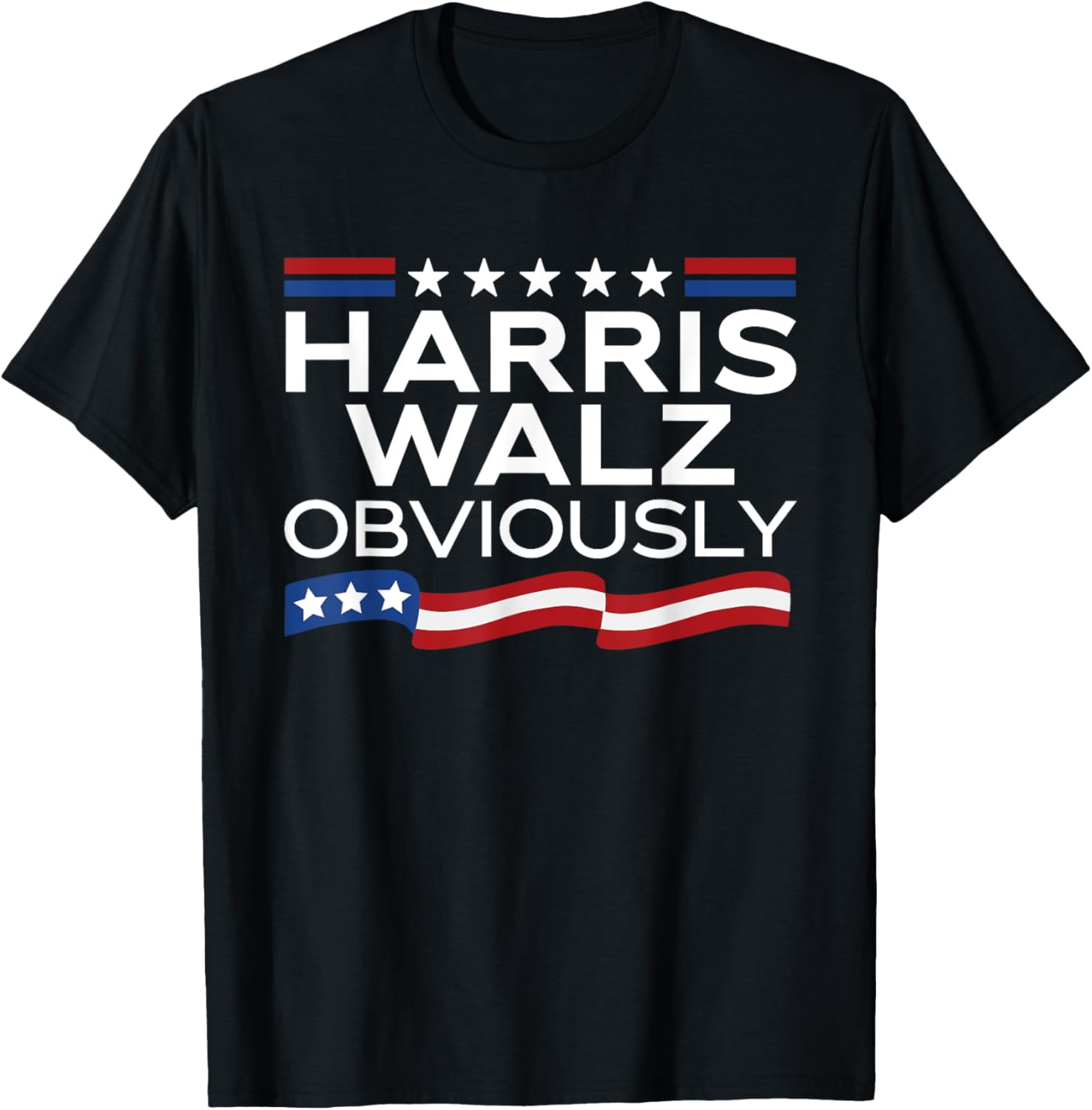 Kamala Harris Tim Walz Obviously 2024 Election Patriotic T-Shirt ...