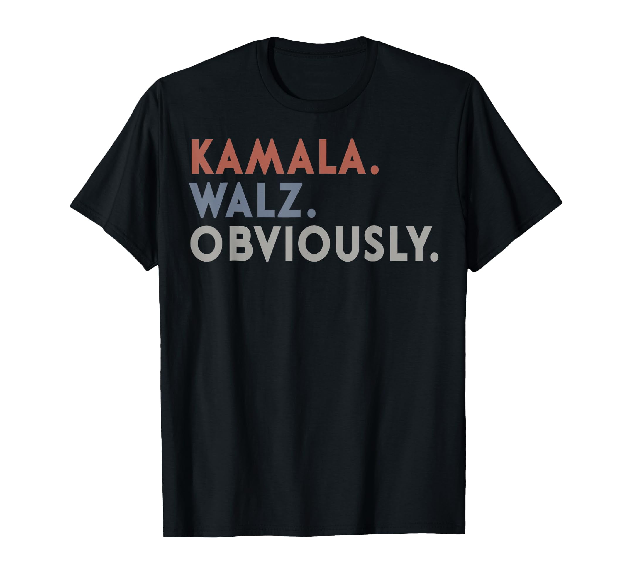 Kamala Harris Tim Walz Obviously Vote Harris Waltz 2024 T-Shirt ...