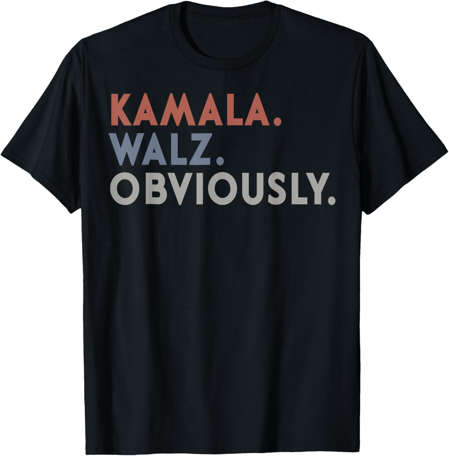 Kamala Harris Tim Walz Obviously Vote Harris Waltz 2024 T-Shirt ...