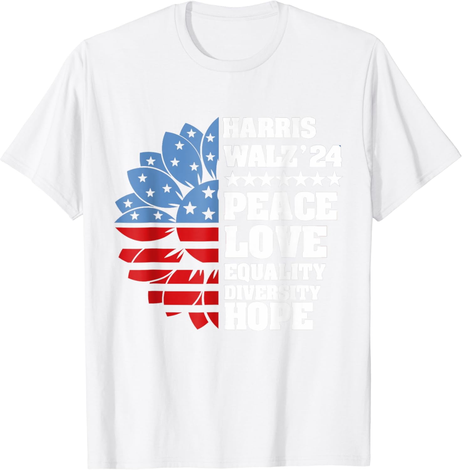 Kamala Harris Tim Walz Waltz 2024 Election Peace T-Shirt - Walmart.com