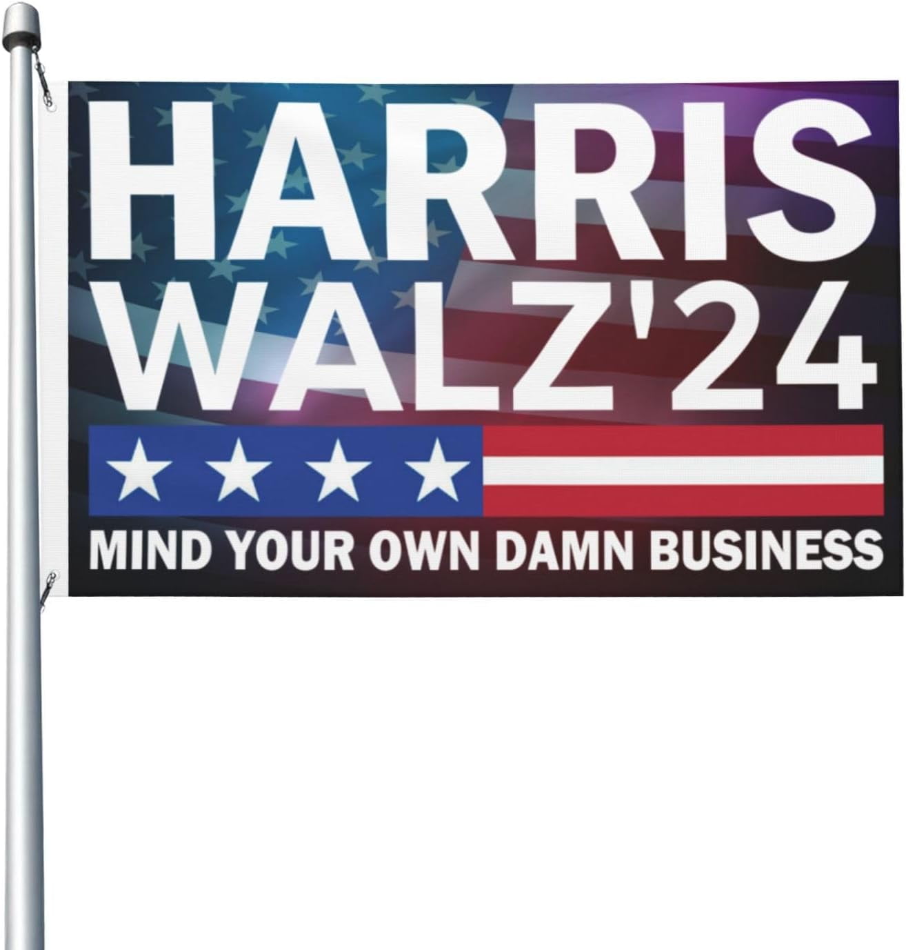 Kamala Harris Tim Walz Waltz 2024 Mind Your Own Damn Business Flags Tim ...