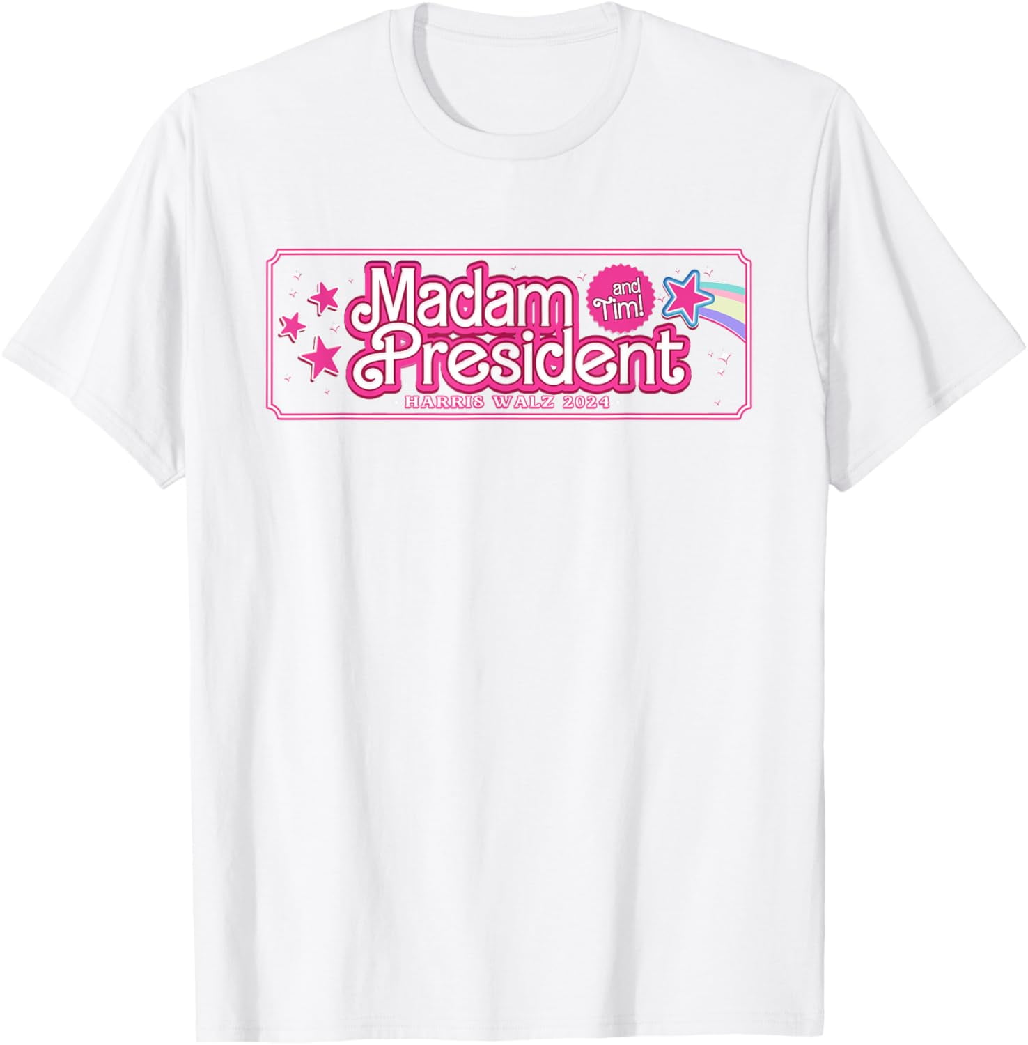 Kamala Harris Tim Walz Waltz Cute Pink 2024 Tee T-Shirt - Walmart.com