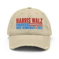 Kamala Harris Tim Walz Waltz Embroidered Distressed Dad Hat, Harris ...