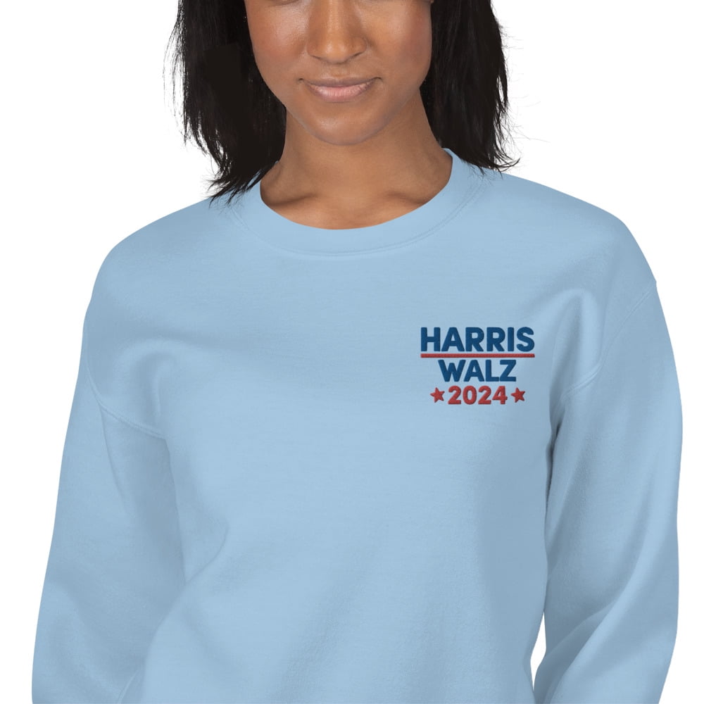 Kamala Harris Tim Walz Waltz Embroidered Unisex Sweatshirt, Harris Walz ...