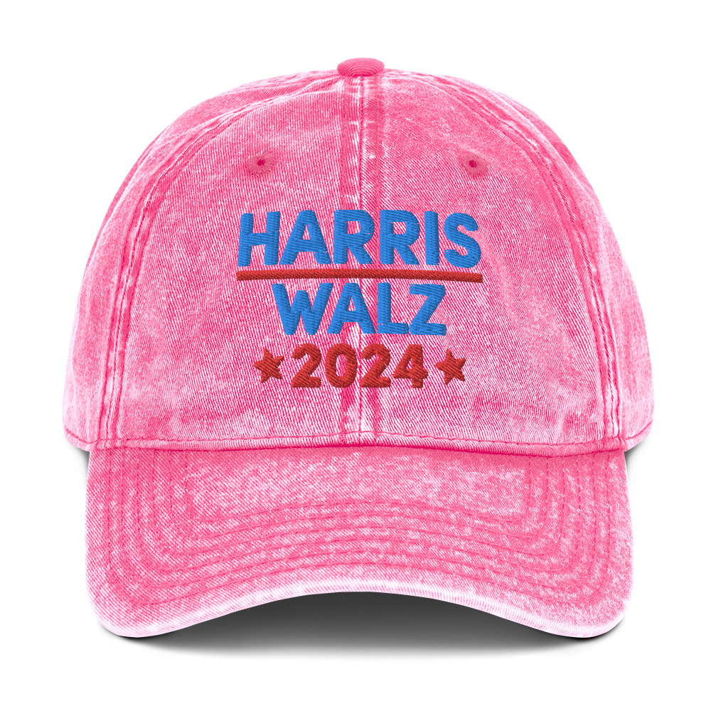 Kamala Harris Tim Walz Waltz Embroidered Vintage Cap, Harris Walz 2024 ...