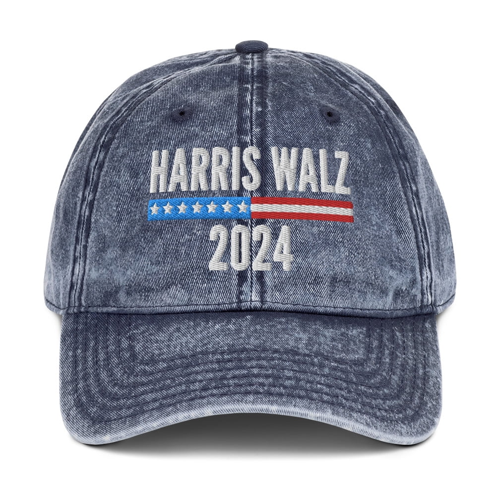 Kamala Harris Tim Walz Waltz Embroidered Vintage Cap, Harris Walz 2024 ...