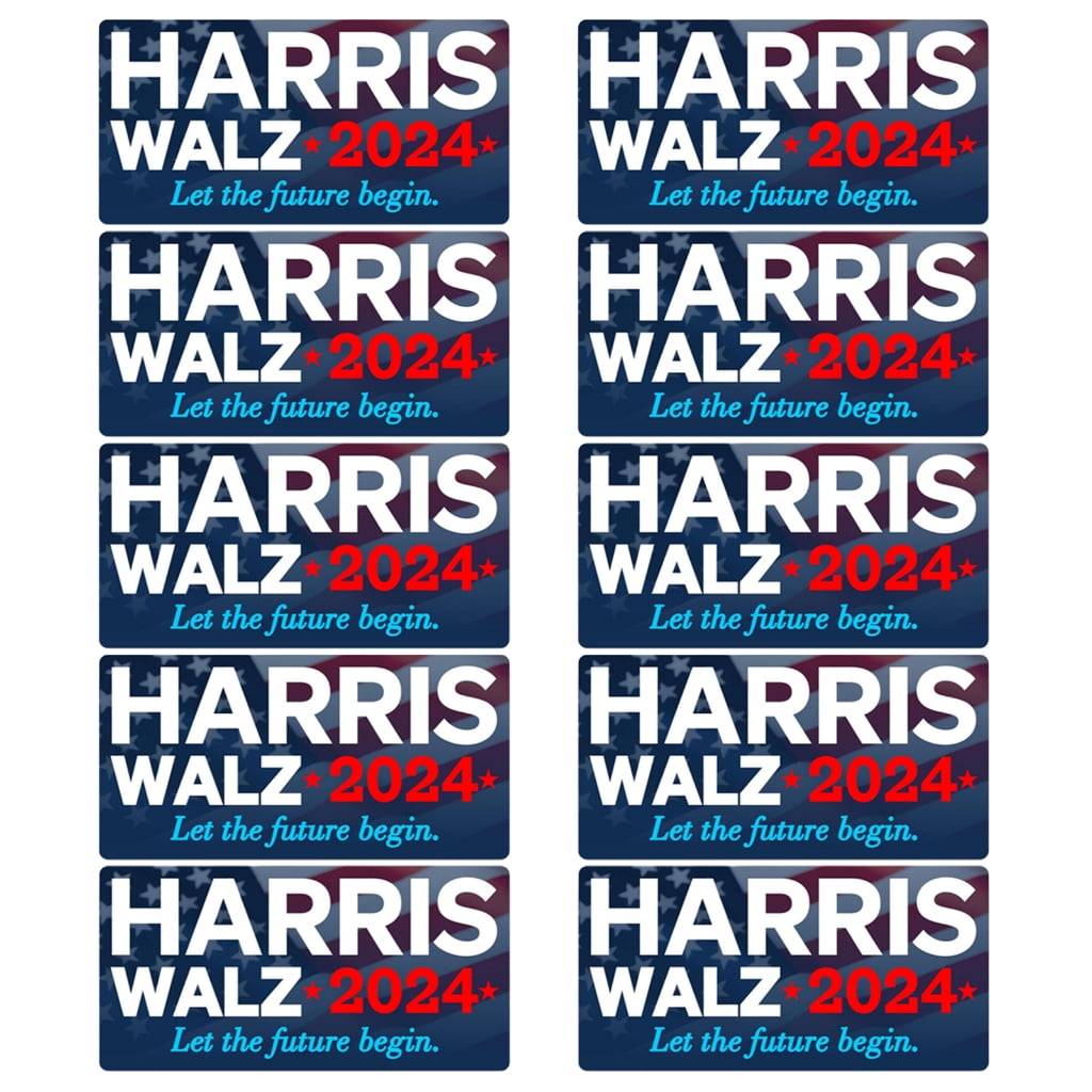 Kamala Harris Tim Walz Waltz for President Stickers Car Bumper Window ...