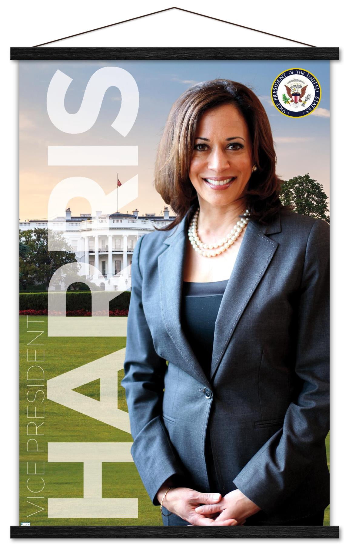 Kamala Harris - Vice President Wall Poster with Magnetic Frame, 22.375 ...