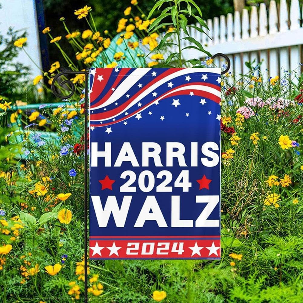 Kamala Harris Waltz 2024 Garden Flag Double Sided Kamala Harris Tim ...