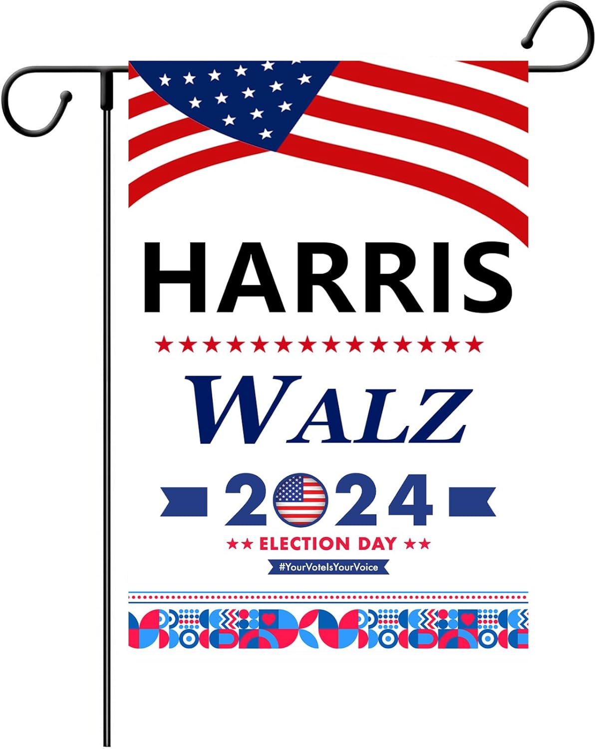 Kamala Harris Waltz 2024 Garden Flag Double-Sided Harris Walz 2024 Flag ...