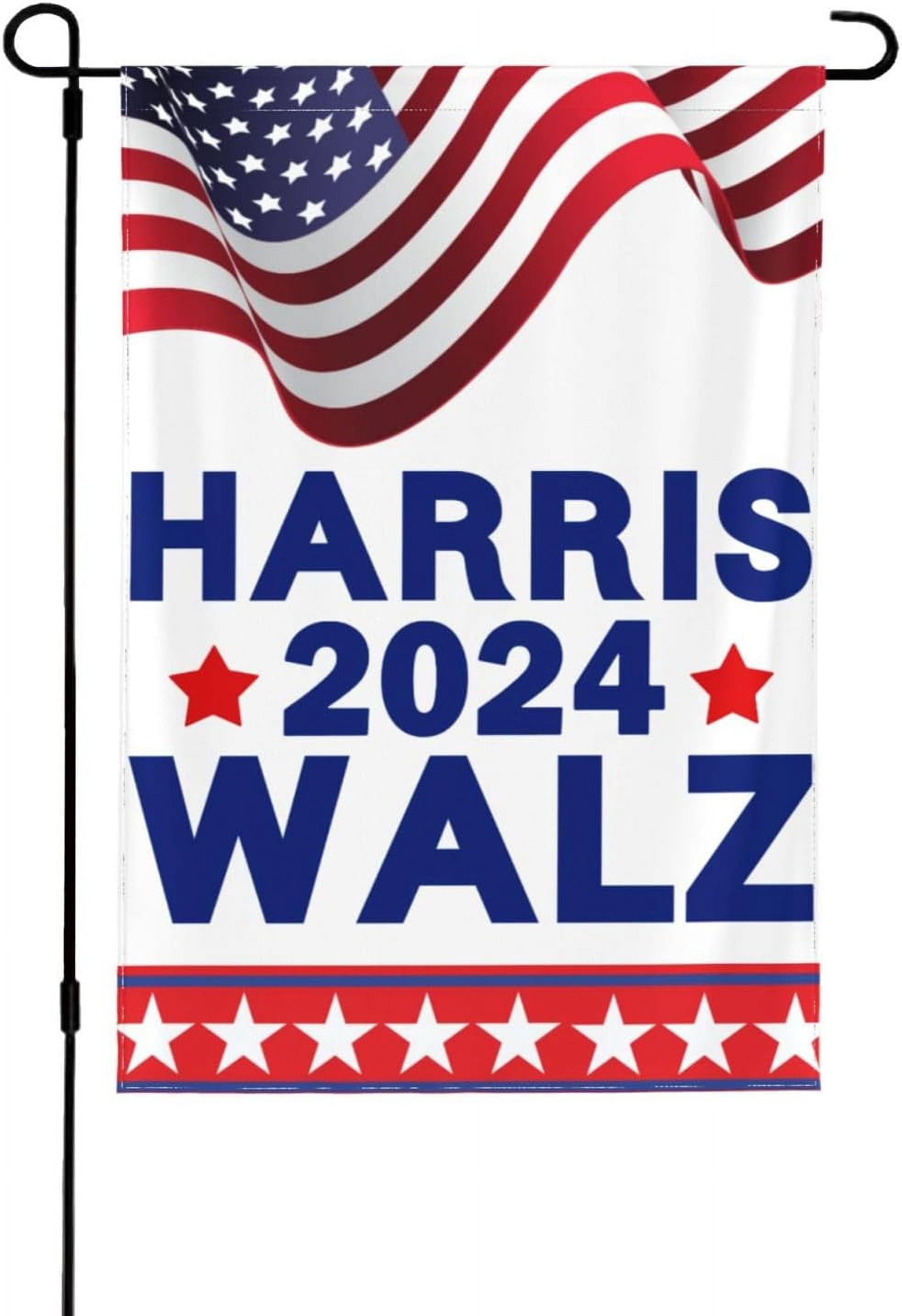 Kamala Harris Waltz 2024 Garden Flag Outdoor Double Sided Kamala Harris ...