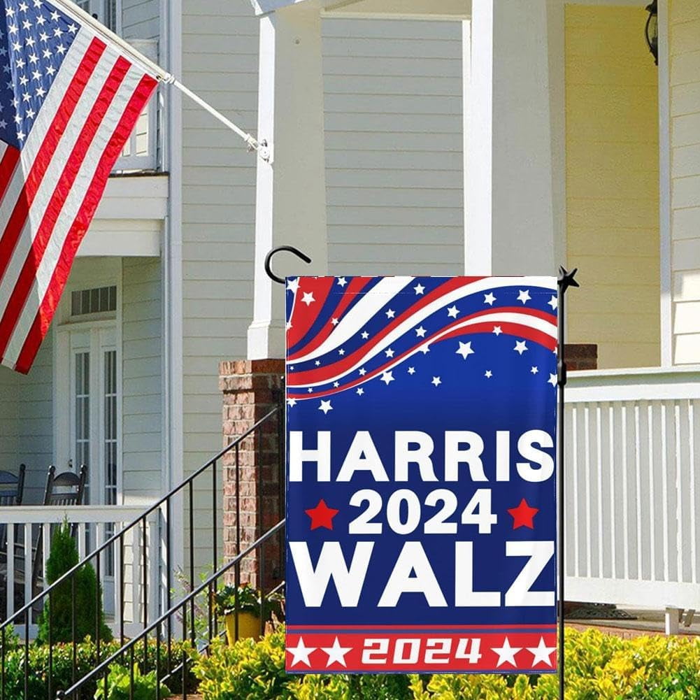Kamala Harris Waltz 2024 Garden Flag, Outdoor Double Sided Kamala ...