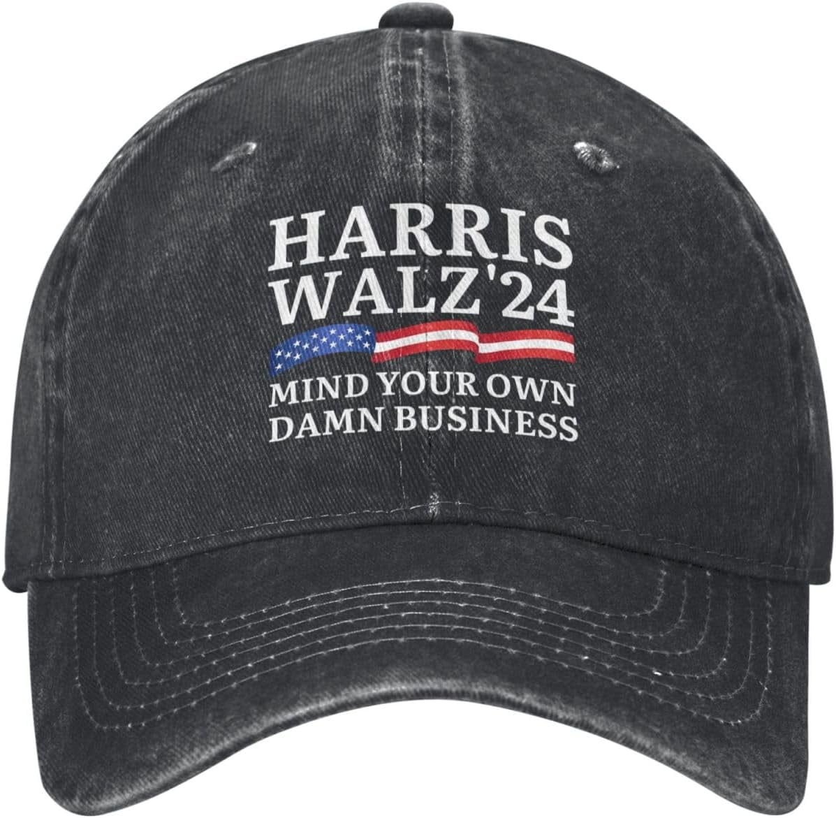 Kamala Harris Waltz 2024 Hat Minds Your Own Damn-Business Hat Fashion ...