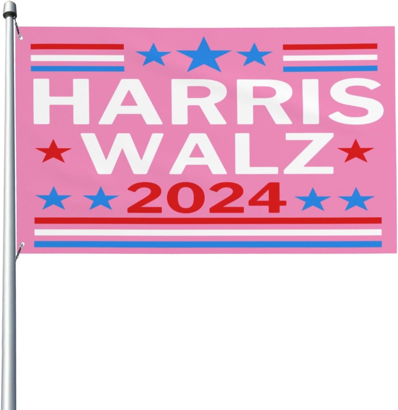 Kamala Harris Waltz 2024 Pink Flag 3x5 Outdoor Kamala Harris Waltz 2024 ...