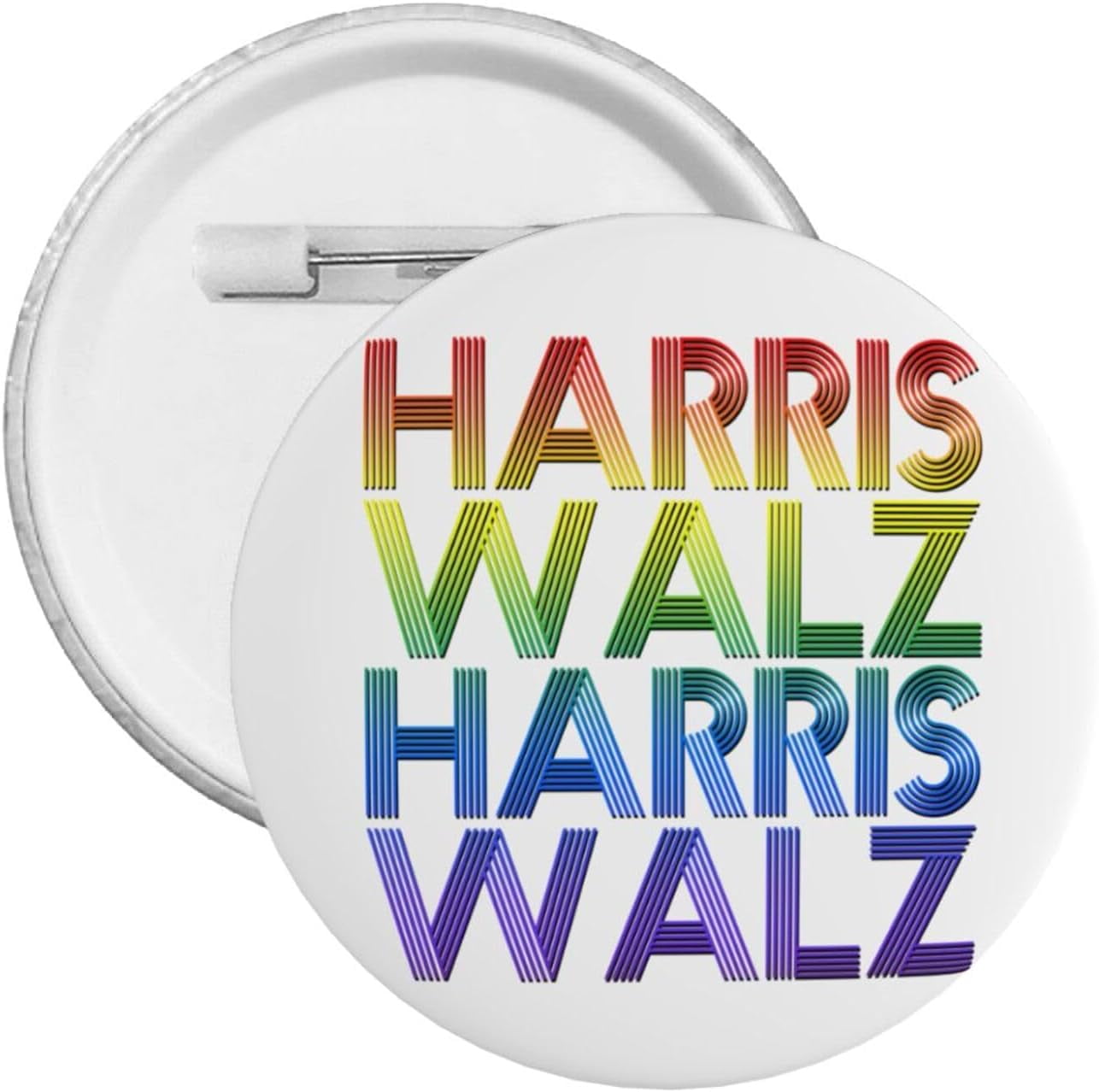Kamala-Harris-Waltz Button Pins Kamala-Harris Tim Waltz 2024 President ...
