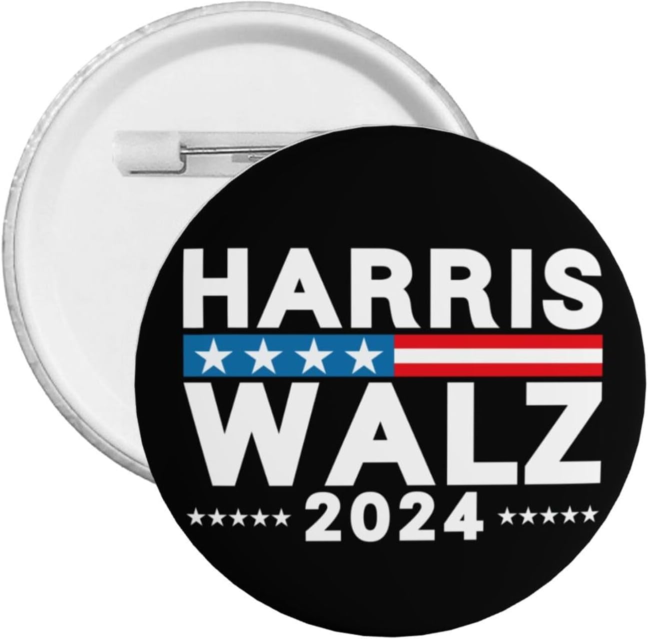 Kamala-Harris-Waltz Button Pins Kamala-Harris Tim Waltz 2024 President ...