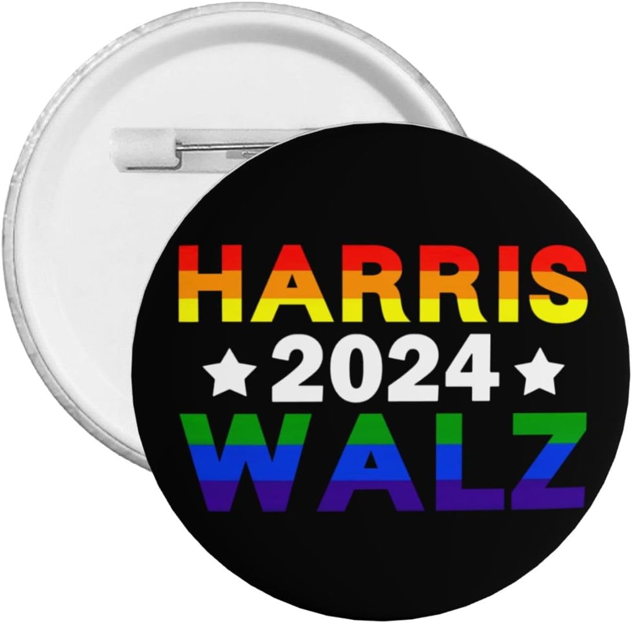 Kamala-Harris-Waltz Button Pins Lgbt Gay Pride Rainbow Kamala-Harris ...