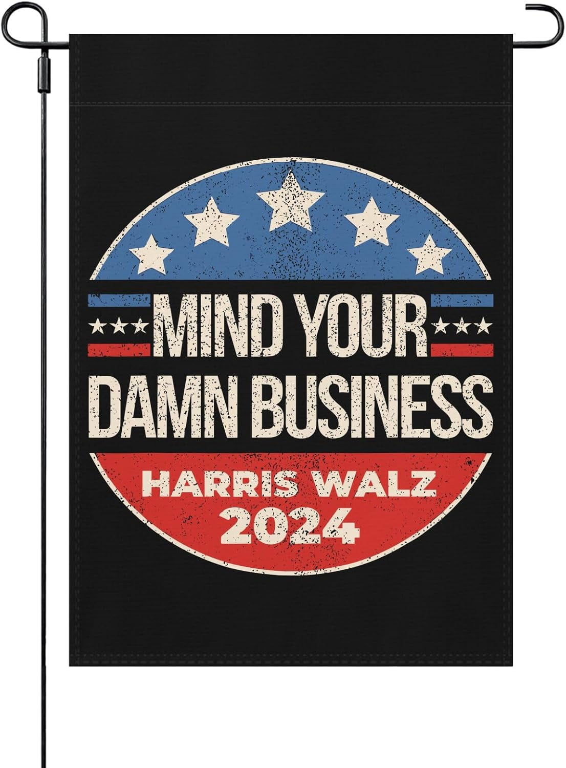Kamala Harris Waltz Mind Your Own Damn Business House Flags Double ...