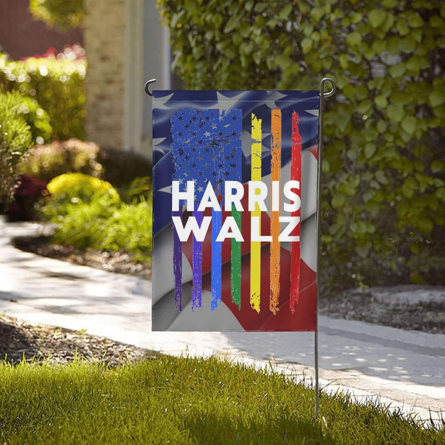 Kamala Harris Waltz Walz 2024 President Vintage LGBTQ Rainbow Gay Pride ...