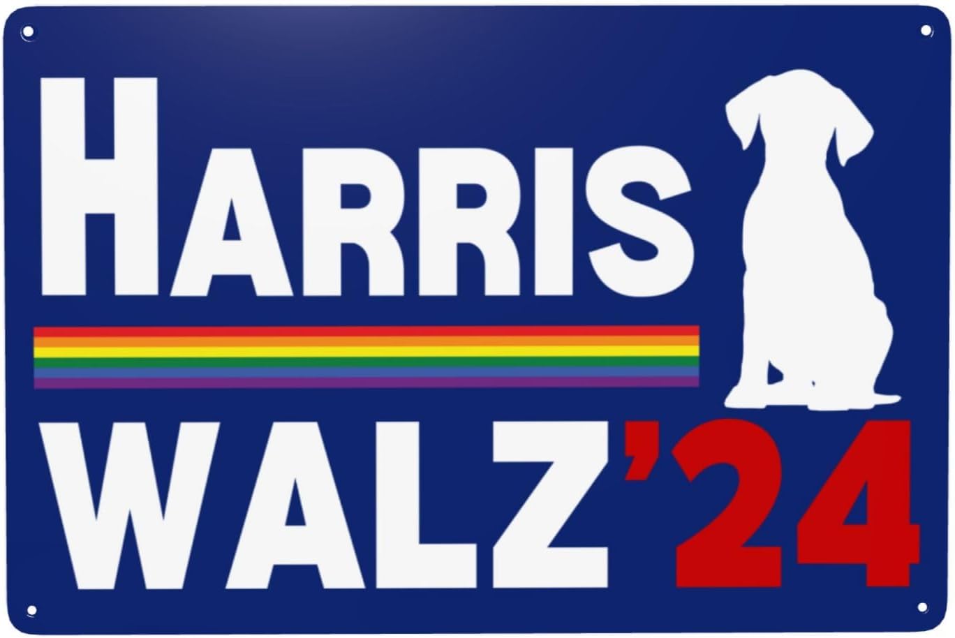 Kamala Harris Waltz sign Lgbt Funny Dog For Harris-Walz 2024 Election ...