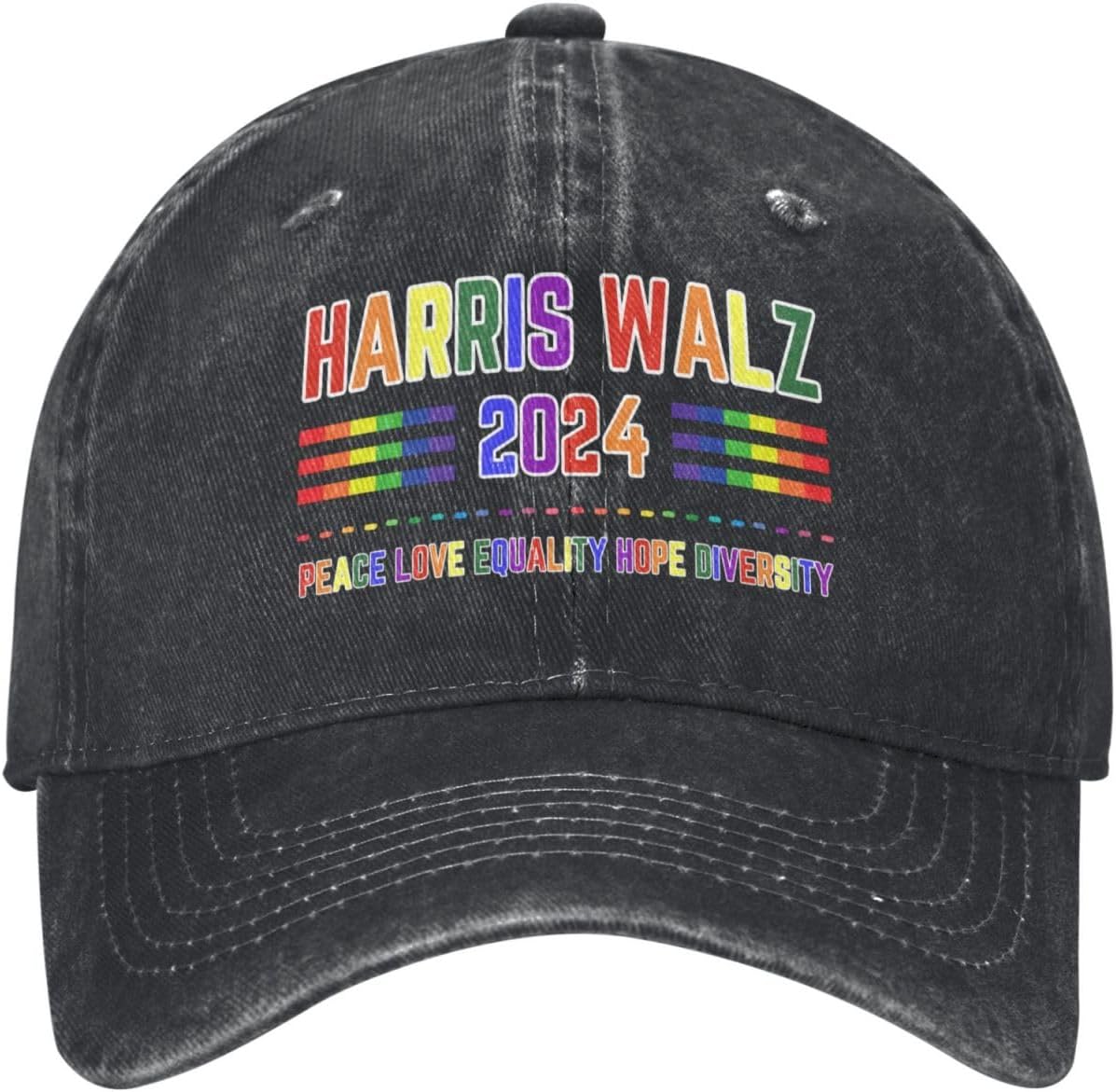 Kamala Harris Walz 2024 Lgbtq Hat Harris Waltz Peace Love Equality