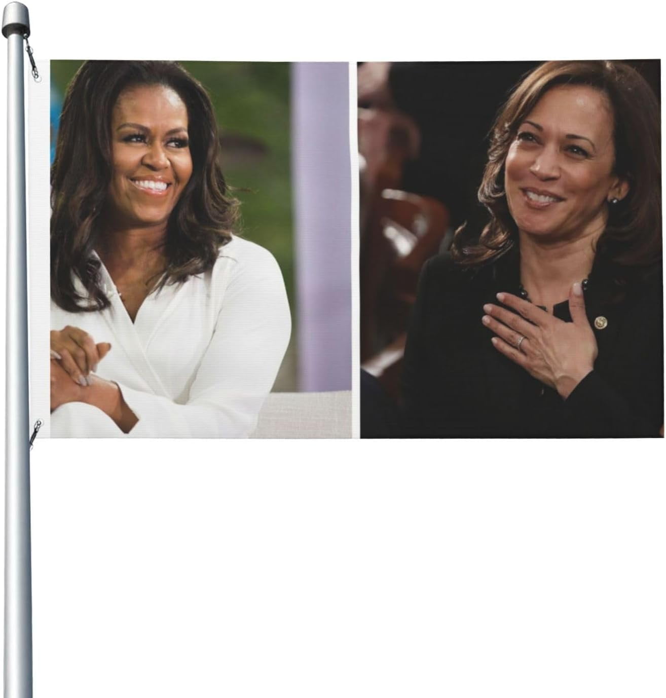 Kamala Harris and Michelle Obama for America 3x5 Double Sided Flag Fade ...