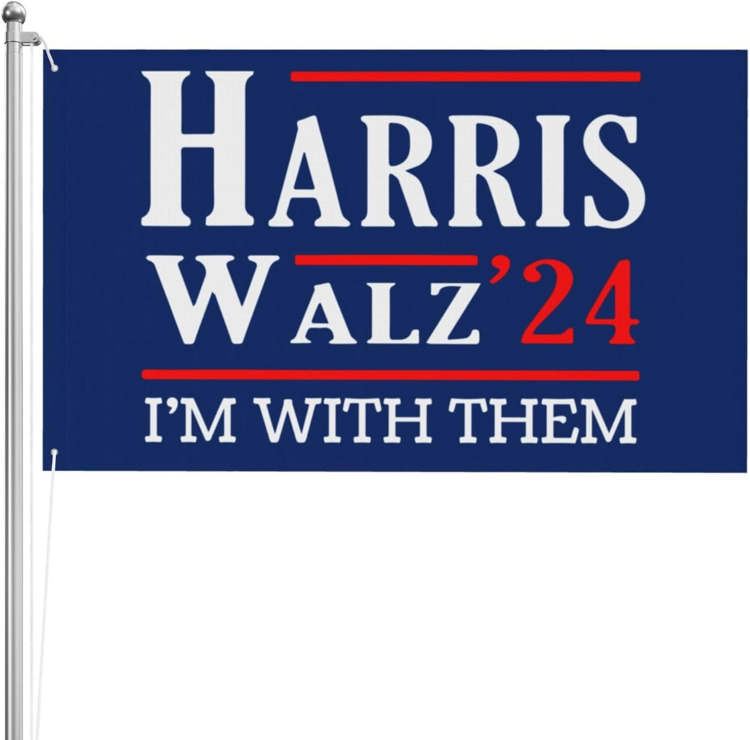Kamala Harris waltz 2024 flag Harris Tim walz 2024 flag I’m With Them ...