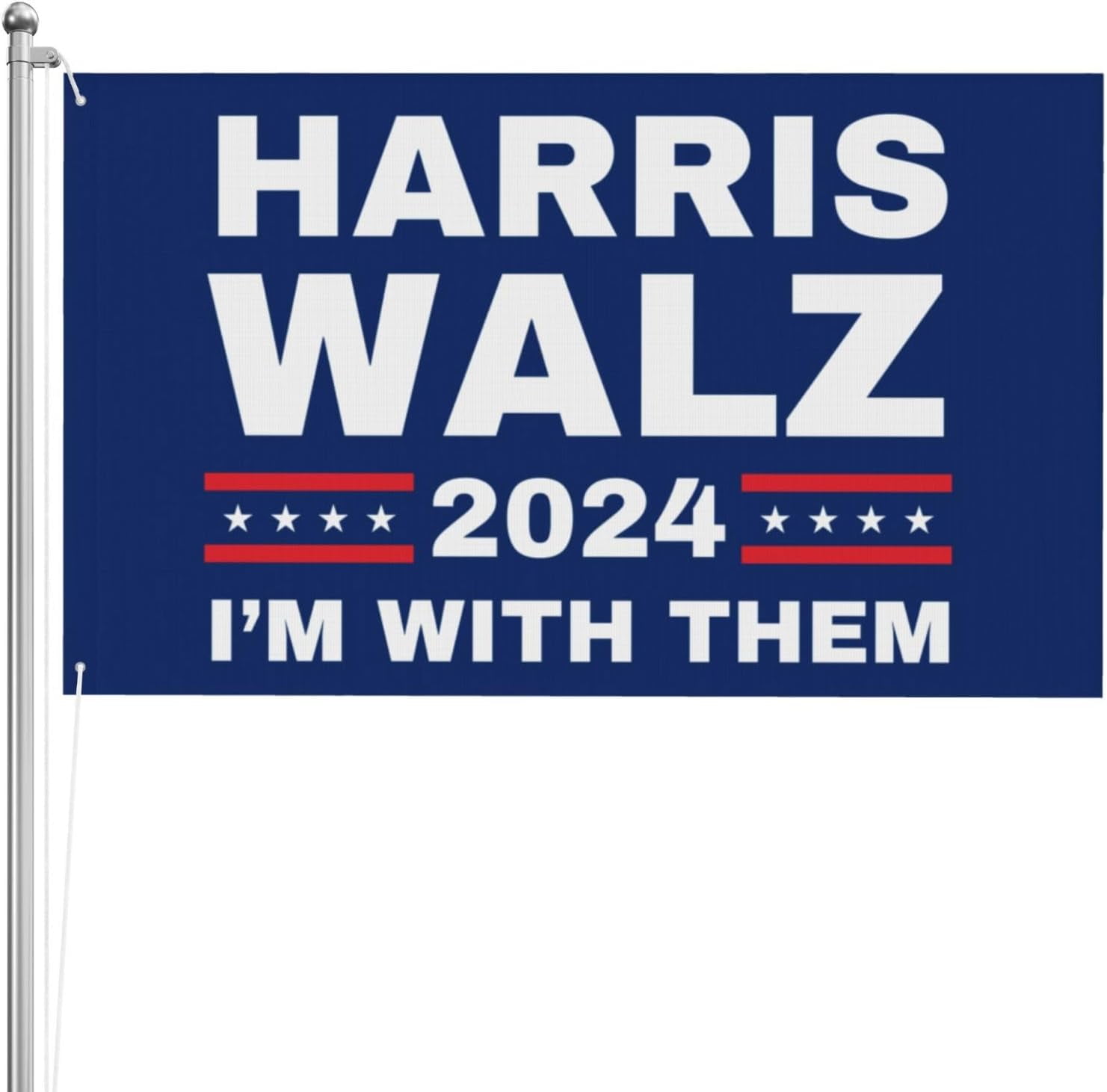 Kamala Harris Waltz 24 Harris Walz 2024 Flag I‘m With Them Flag For