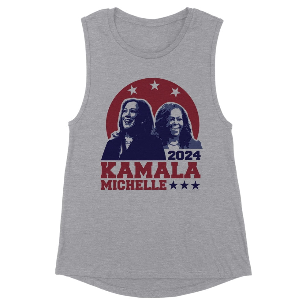 Kamala Michelle 2024 Women's Muscle Tank Small Heather Grey - Walmart.com
