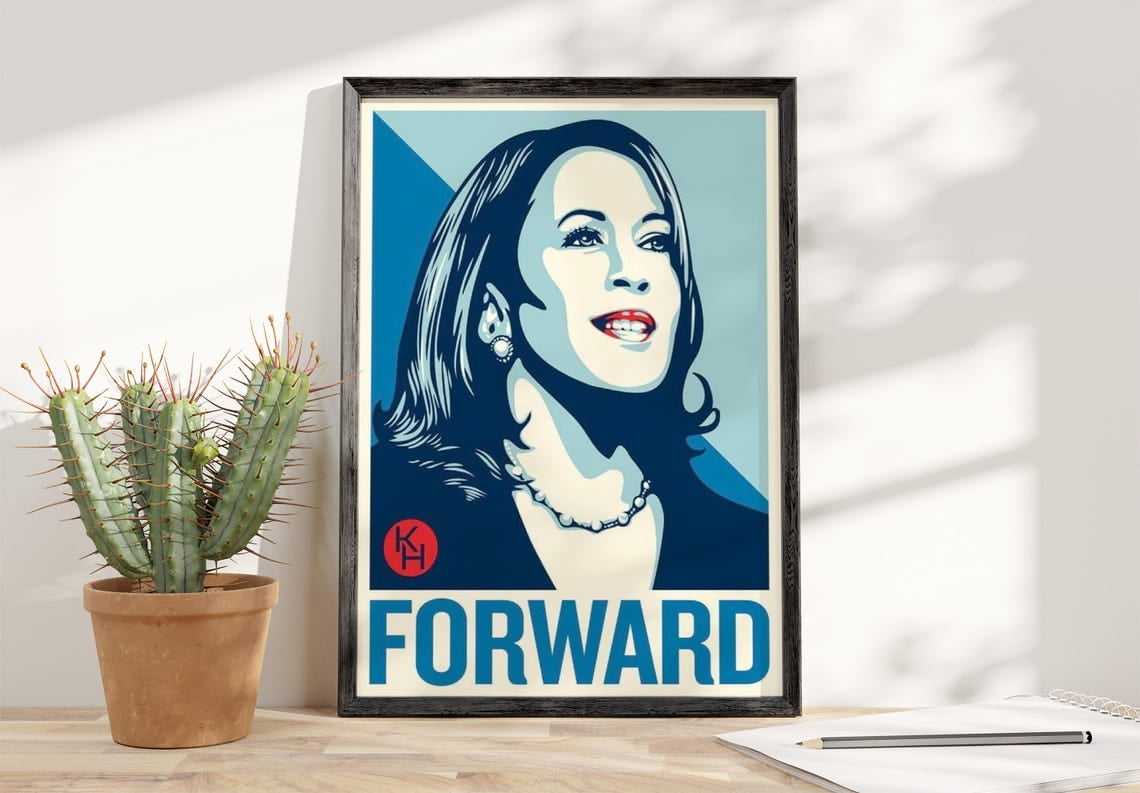 Kamala’S Forward Black Women In History Wall Art, Inspirational Quote ...