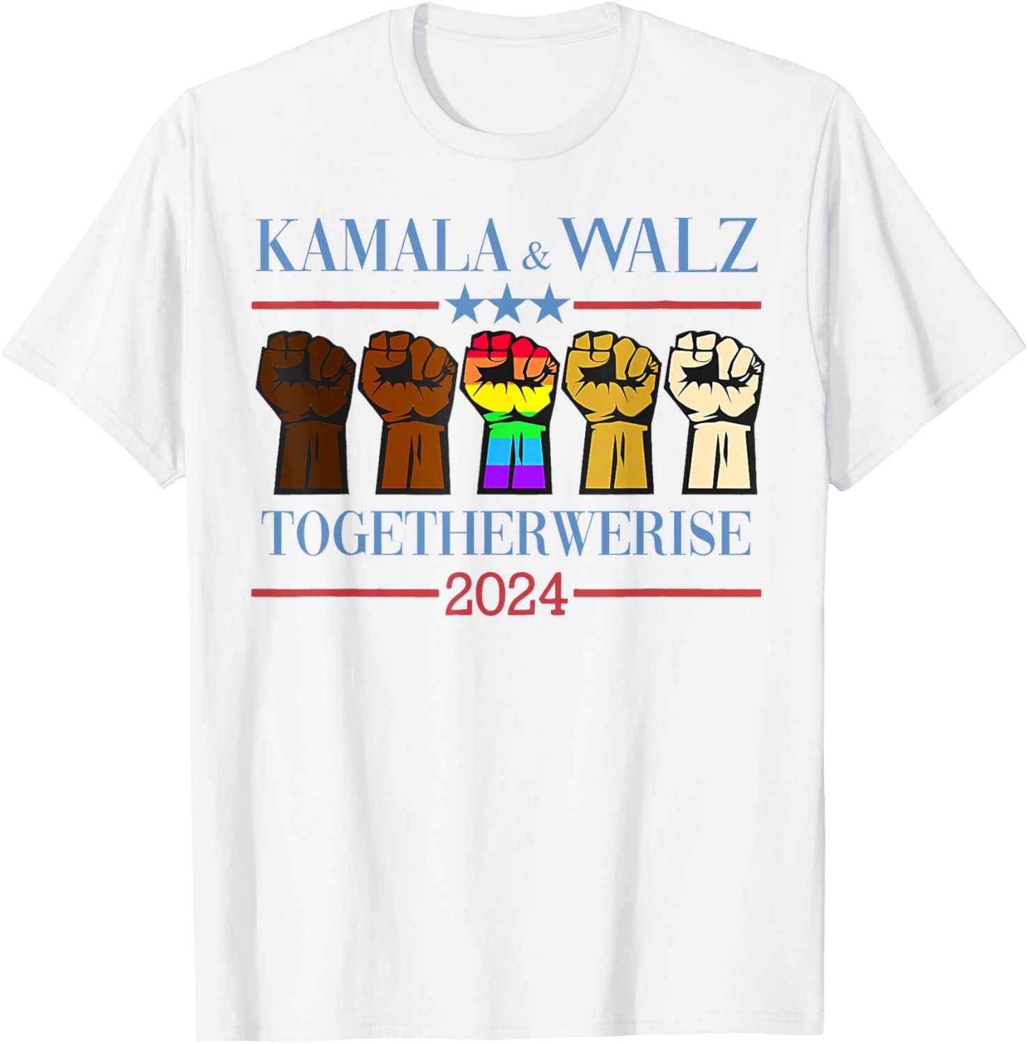 Kamala Walz 2024 Election LGBT Harris Walz Waltz T-Shirt - Walmart.com