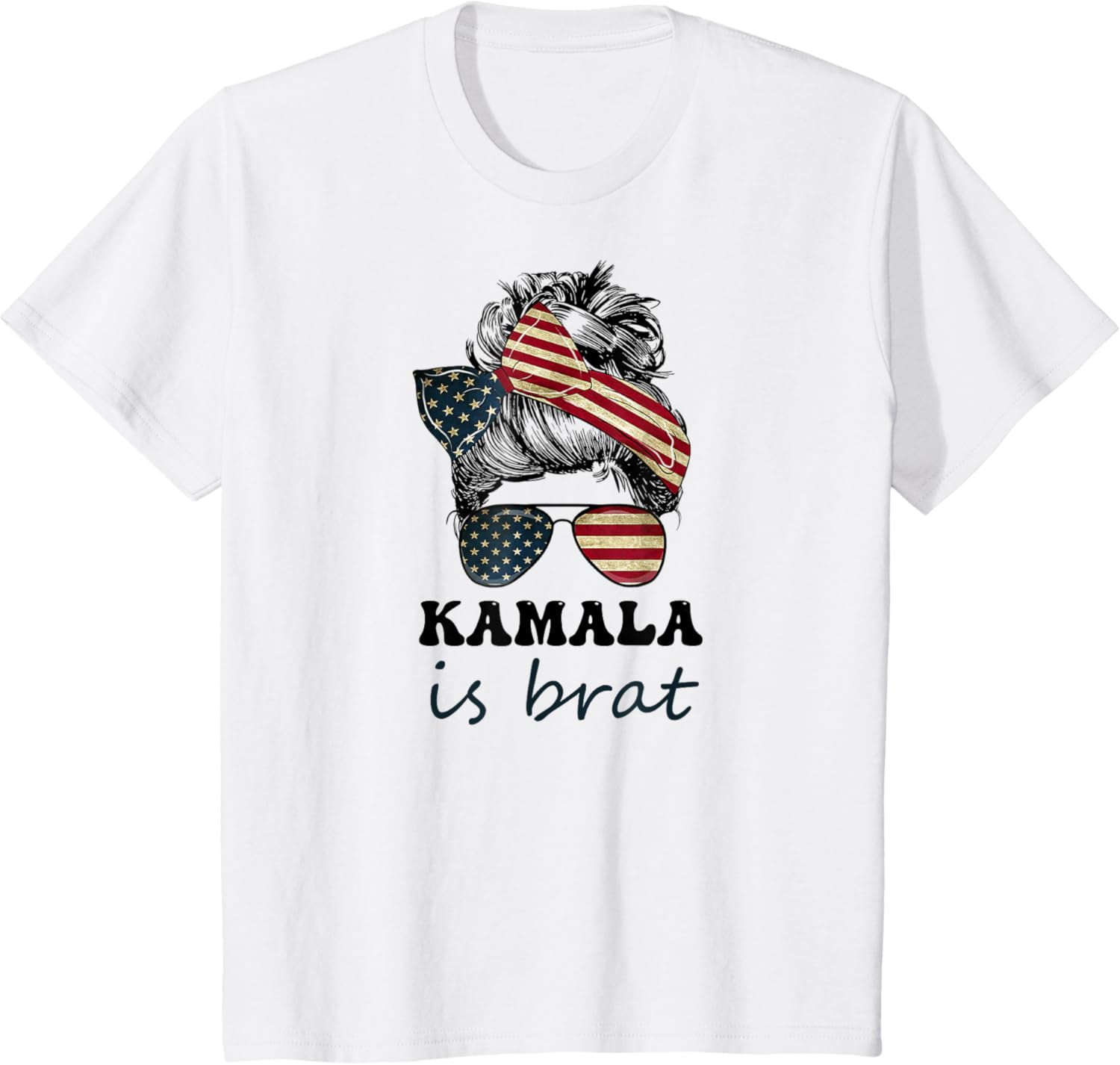 Kamala is a brat Harr.is 2024 Brats for Kam la Yes We Kam T-Shirt ...