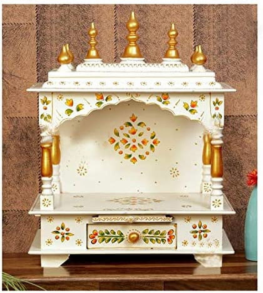 Kamdhenu Art and Craft Wooden/Home Temple/Pooja Mandir/Mandap for Home ...