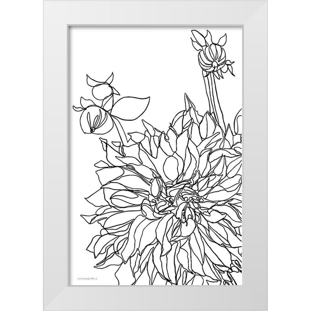 Kamdon Kreations 11x14 White Modern Wood Framed Museum Art Print Titled ...