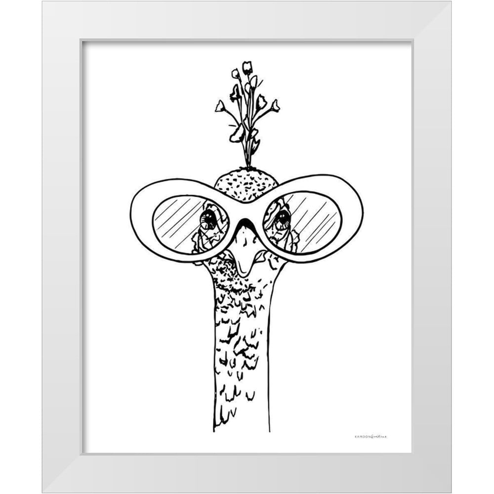 Kamdon Kreations 15x18 White Modern Wood Framed Museum Art Print Titled ...