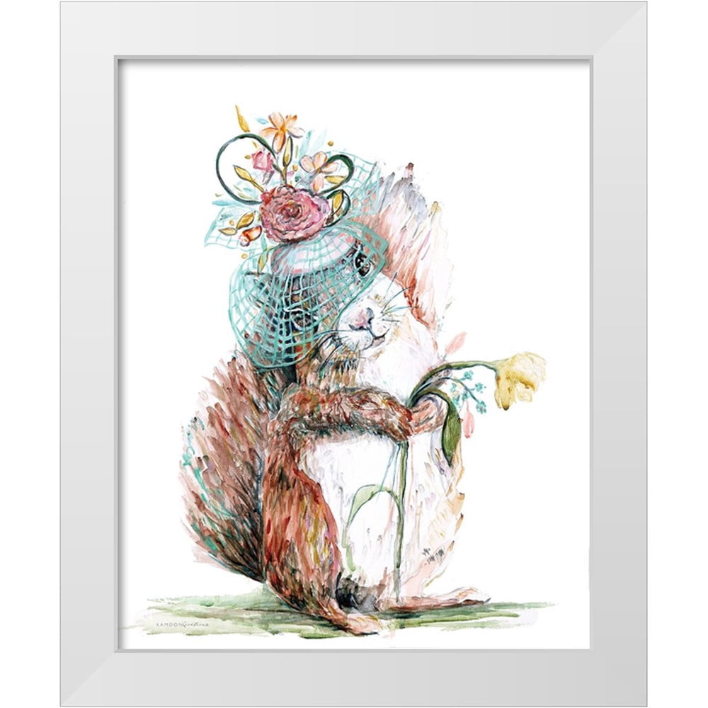 Kamdon Kreations 15x18 White Modern Wood Framed Museum Art Print Titled ...