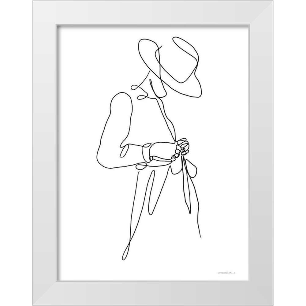 Kamdon Kreations 15x18 White Modern Wood Framed Museum Art Print Titled ...