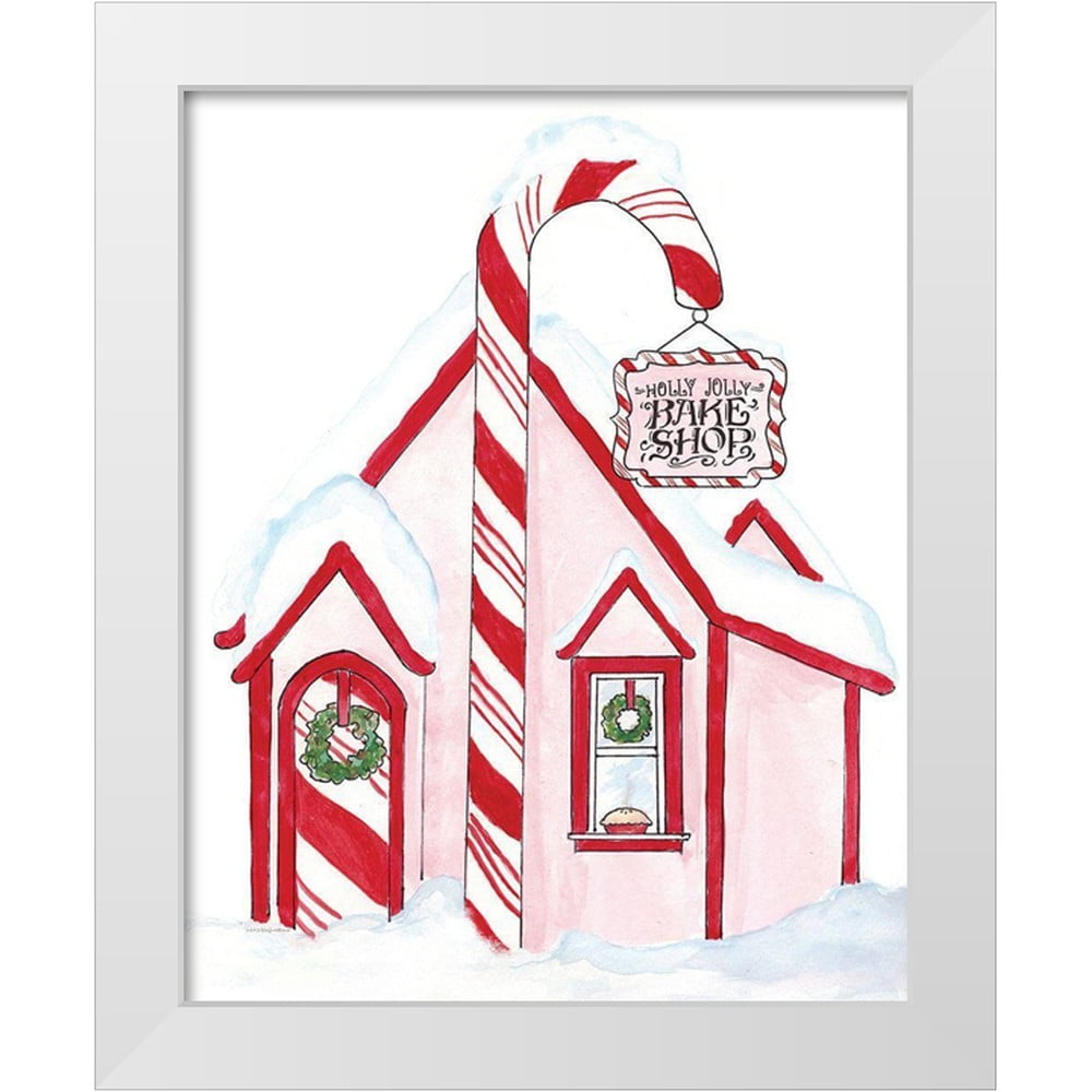 Kamdon Kreations 15x18 White Modern Wood Framed Museum Art Print Titled - Holly Jolly Bake Shop ...
