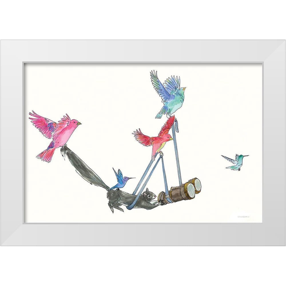 Kamdon Kreations 18x13 White Modern Wood Framed Museum Art Print Titled ...