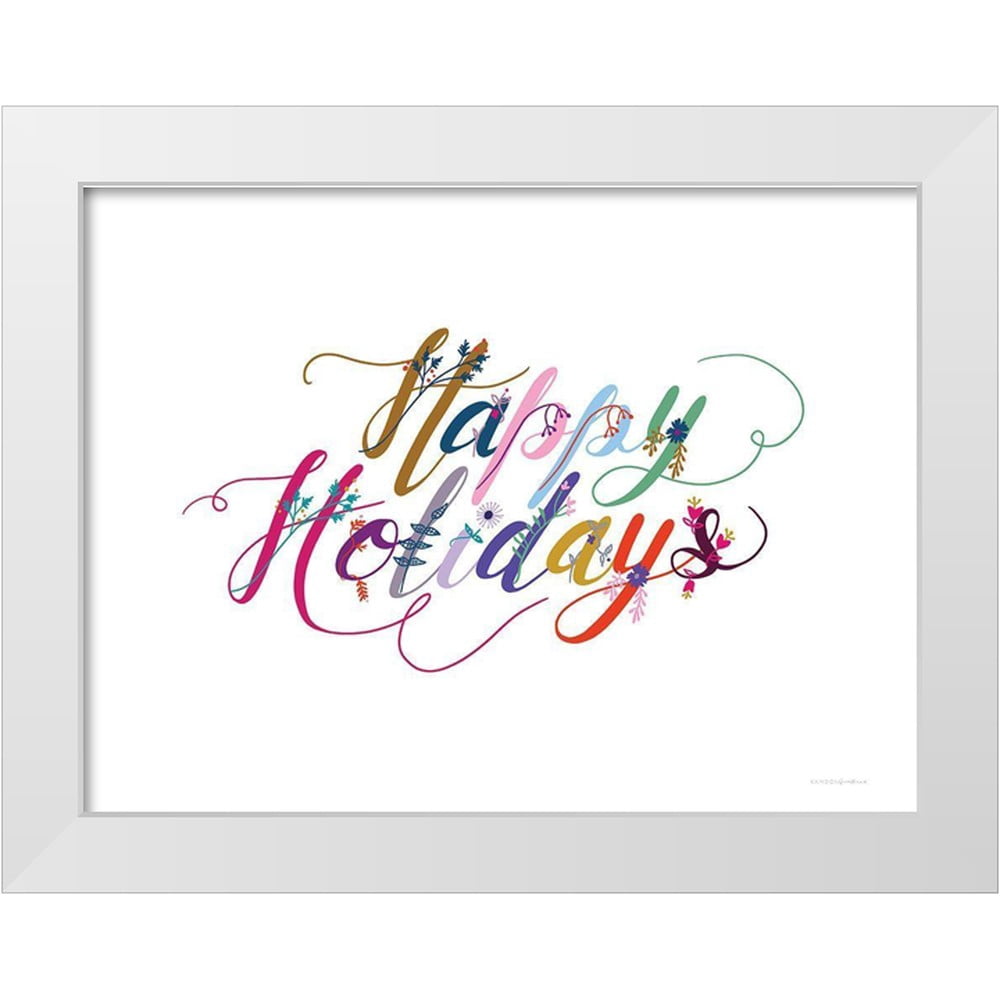 Kamdon Kreations 18x15 White Modern Wood Framed Museum Art Print Titled ...