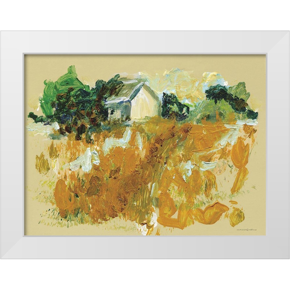 Kamdon Kreations 18x15 White Modern Wood Framed Museum Art Print Titled ...