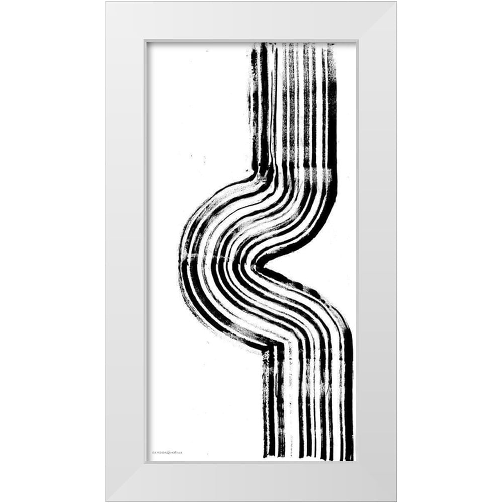 Kamdon Kreations 18x32 White Modern Wood Framed Museum Art Print Titled ...
