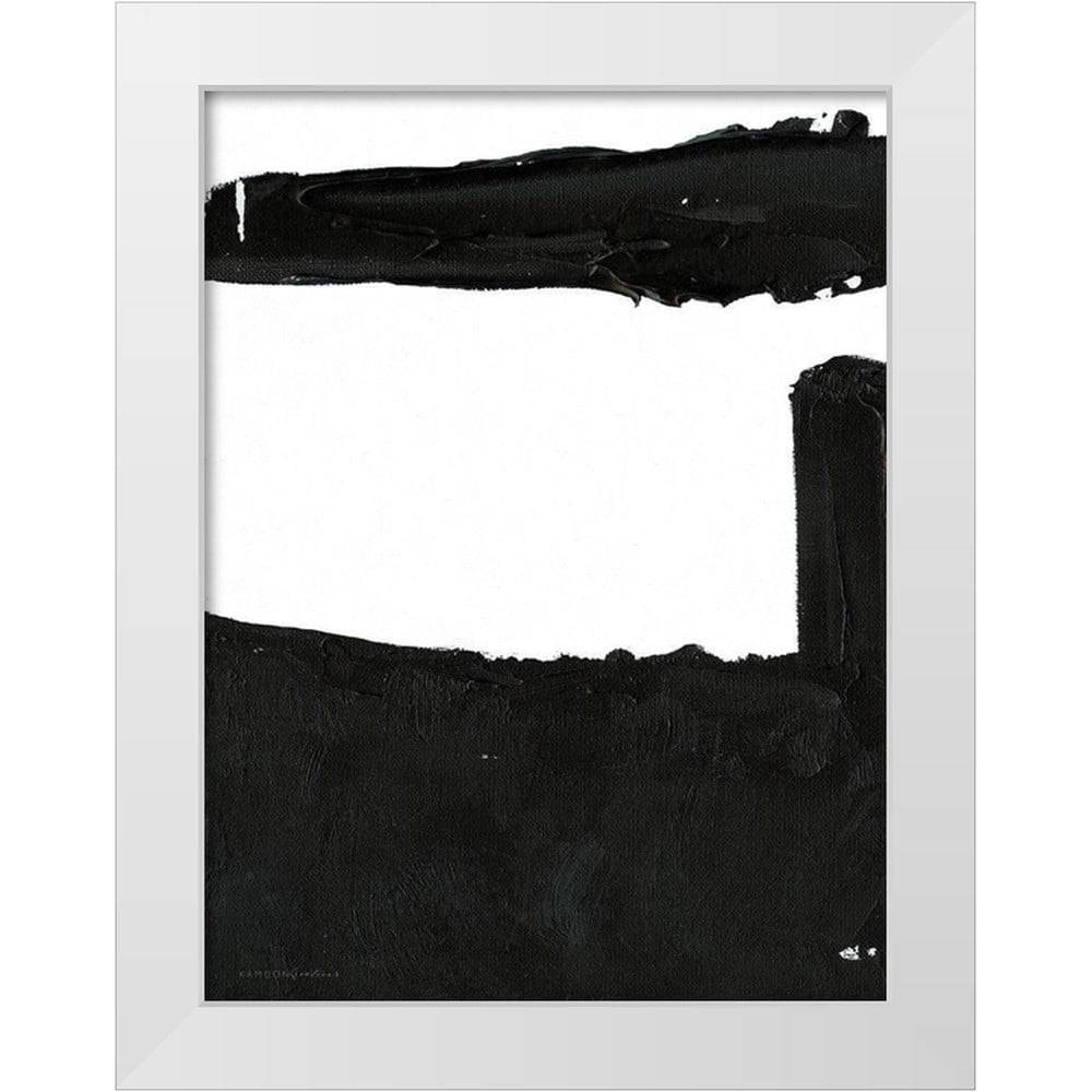 Kamdon Kreations 19x24 White Modern Wood Framed Museum Art Print Titled - Black And White ...