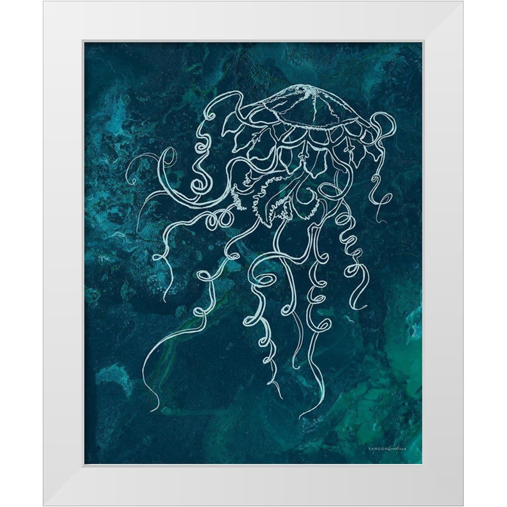 Kamdon Kreations 20x24 White Modern Wood Framed Museum Art Print Titled ...