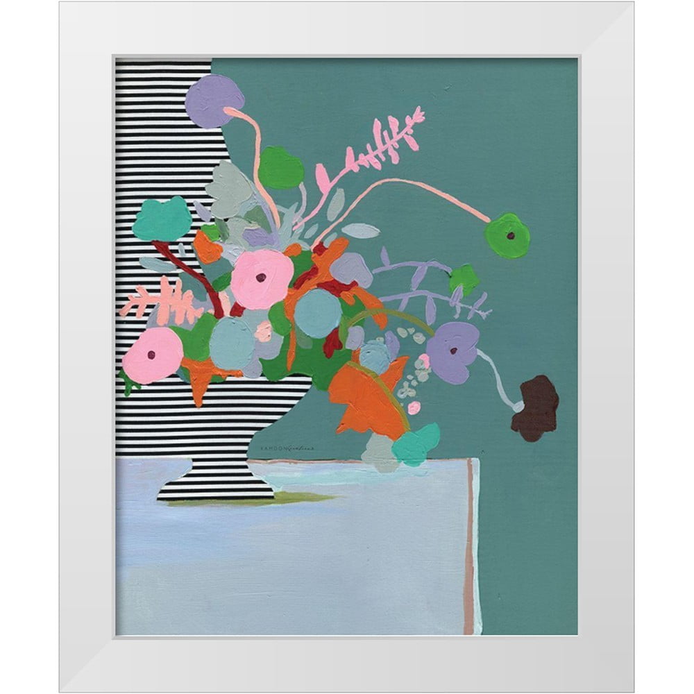 Kamdon Kreations 20x24 White Modern Wood Framed Museum Art Print Titled ...