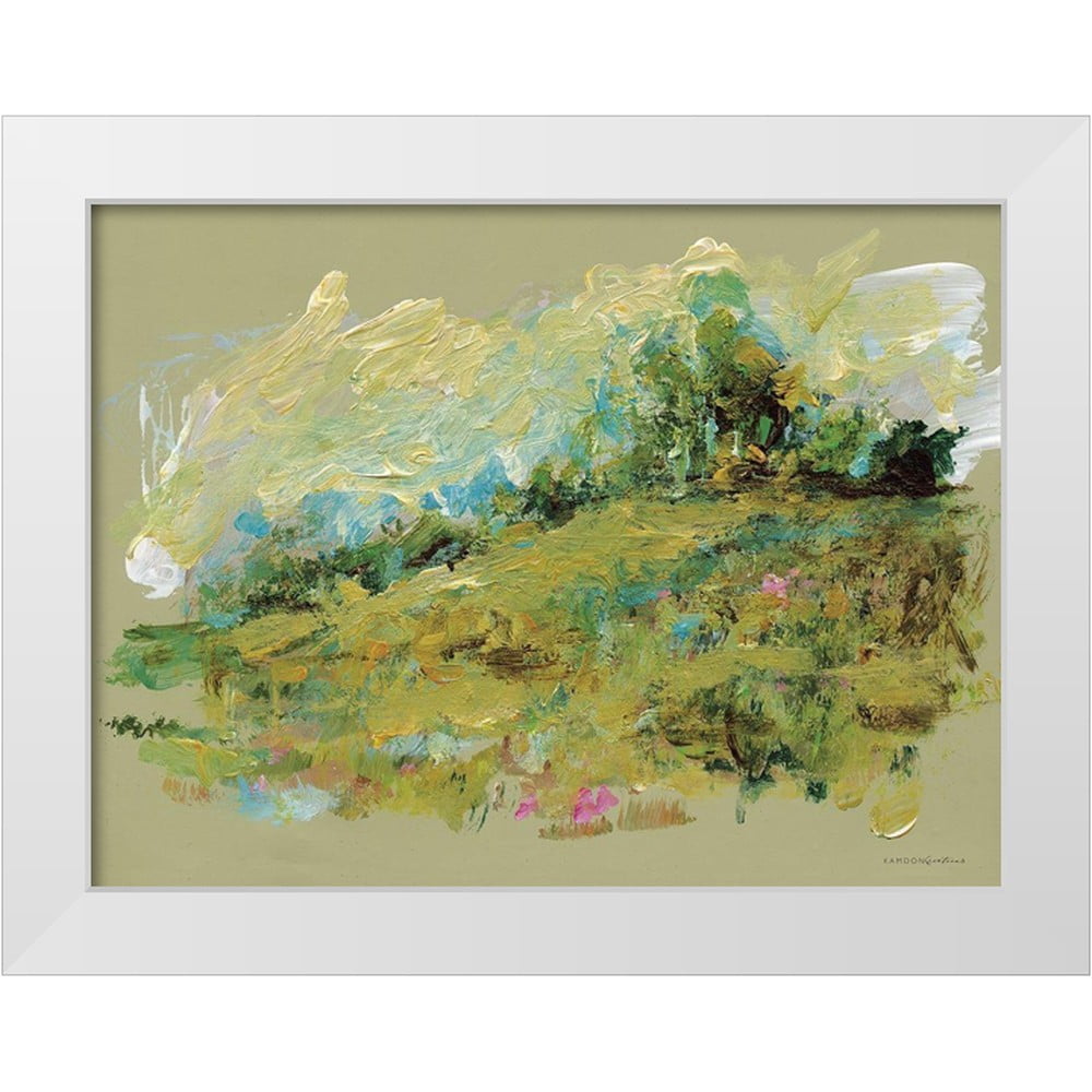 Kamdon Kreations 24x19 White Modern Wood Framed Museum Art Print Titled ...